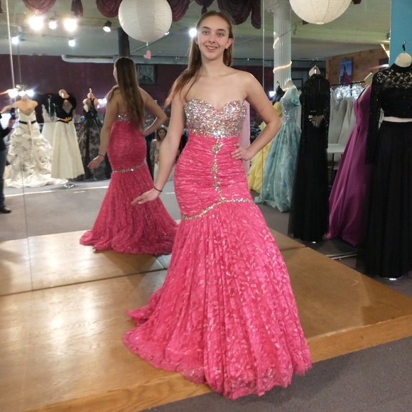 Tiffany Designs | Dresses | Tiffany Designs Rhinestoned Mermaid Dress ...